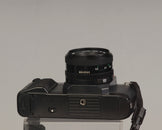 Canon T50 35mm film SLR camera w/50mm f1.8 lens + Speedlite flash (ser ...